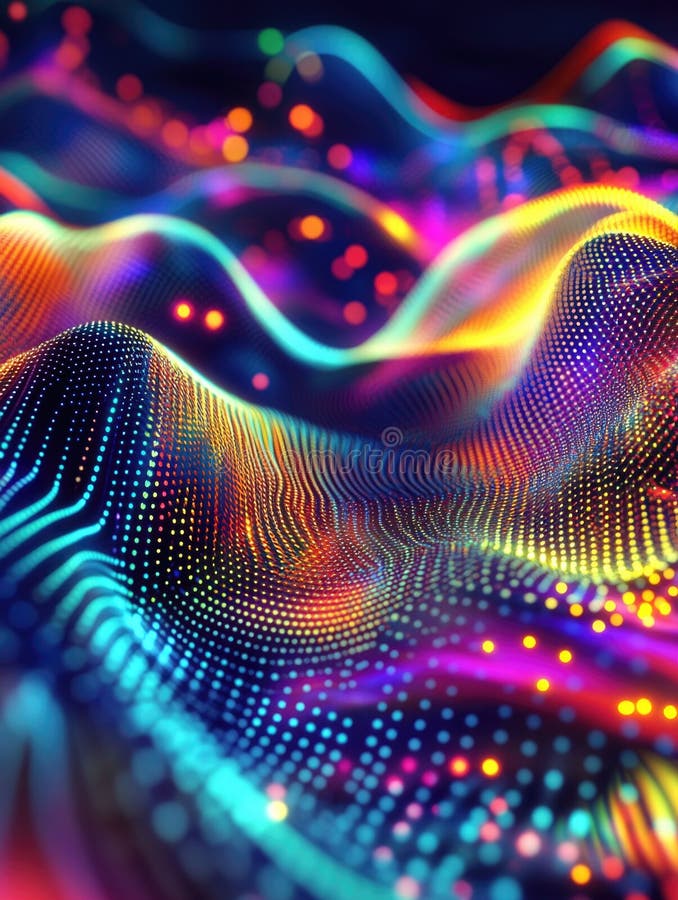 Digital Wave Forms stock photo. Image of generated, high - 362849590