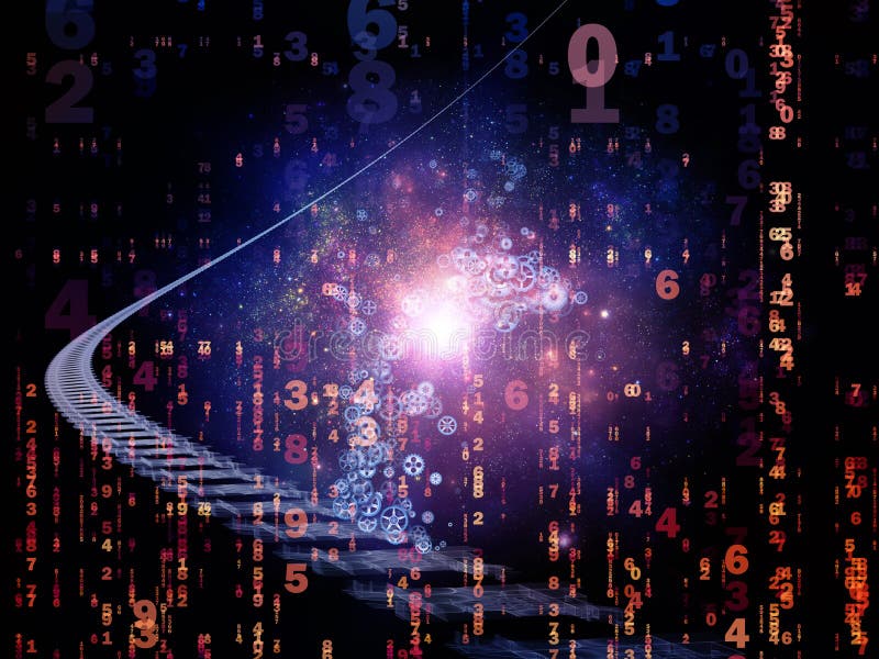 Digital Wave Background stock illustration. Illustration of computer ...