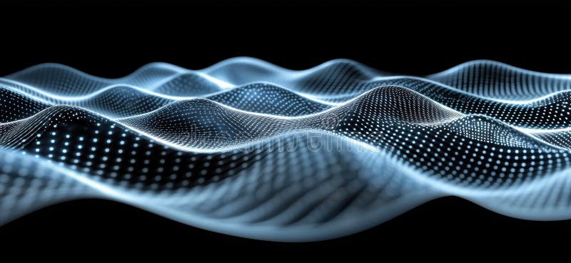 Visual Representation Sound Waves Flowing Abstract Digital Environment Stock Photos - Free ...