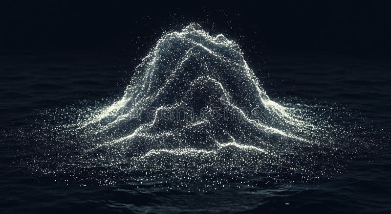 Luminous Data Mountain Visualization Stock Illustrations – 87 Luminous ...