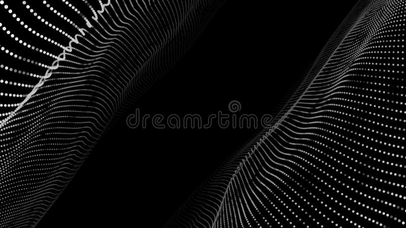 Digital Wave Texture with Dots on the Background. Big Data ...