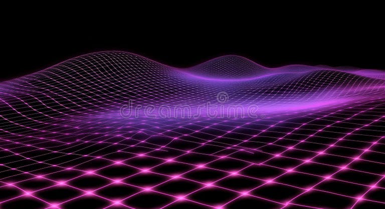 Digital Waveform is a Vibrant Abstract Digital Representation that ...