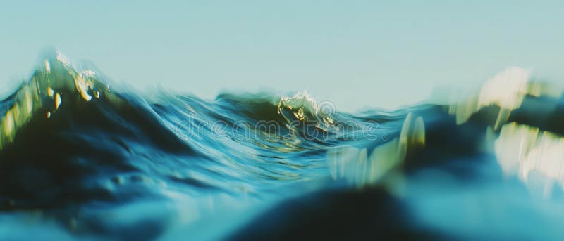 Digital Waves Create a Mesmerizing Abstract Background in Cinematic ...