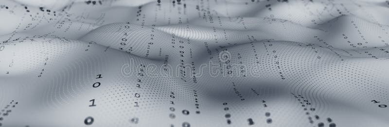 Digital Waves stock illustration. Illustration of black - 8850594