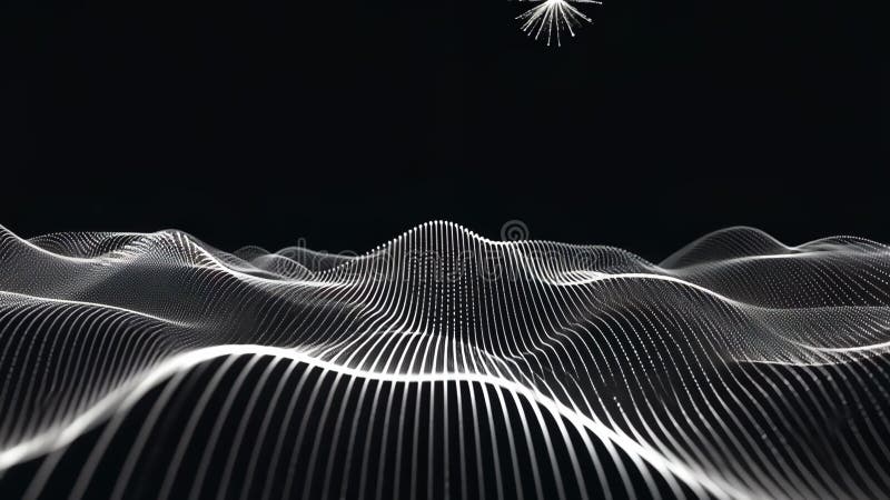 Digital Waves of Light Dance Across a Dark Void As Sound Waves ...