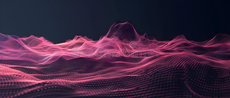 Digital Waves: the Rhythm of Data Transmission. Concept Technology ...