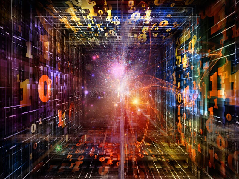 Digital Way stock illustration. Illustration of code - 214494349