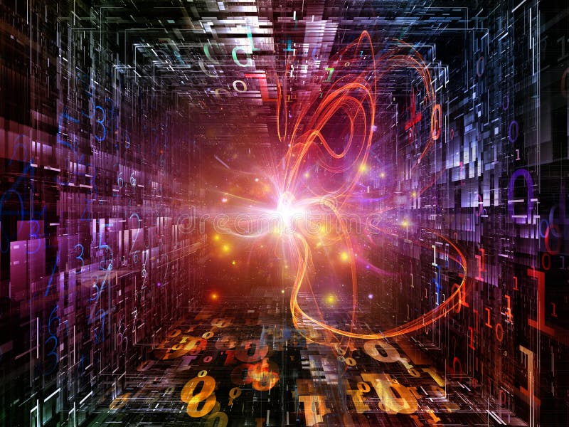 Digital Way stock illustration. Illustration of flare - 214494356