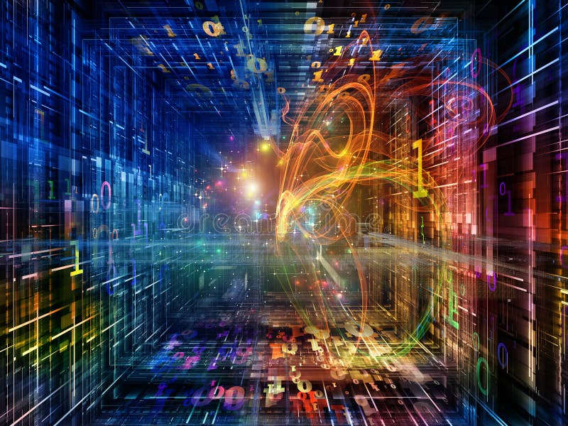 Digital Way stock illustration. Illustration of distance - 225959212