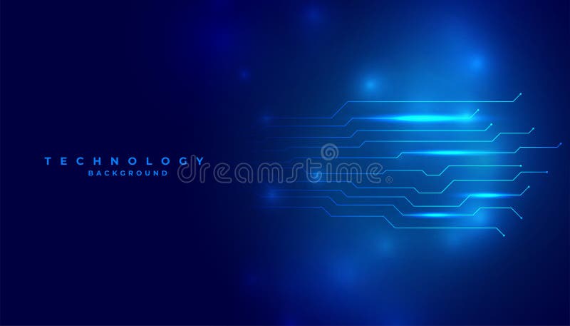 Digital Web Network Circuit Line Techno Wallpaper Design Stock ...
