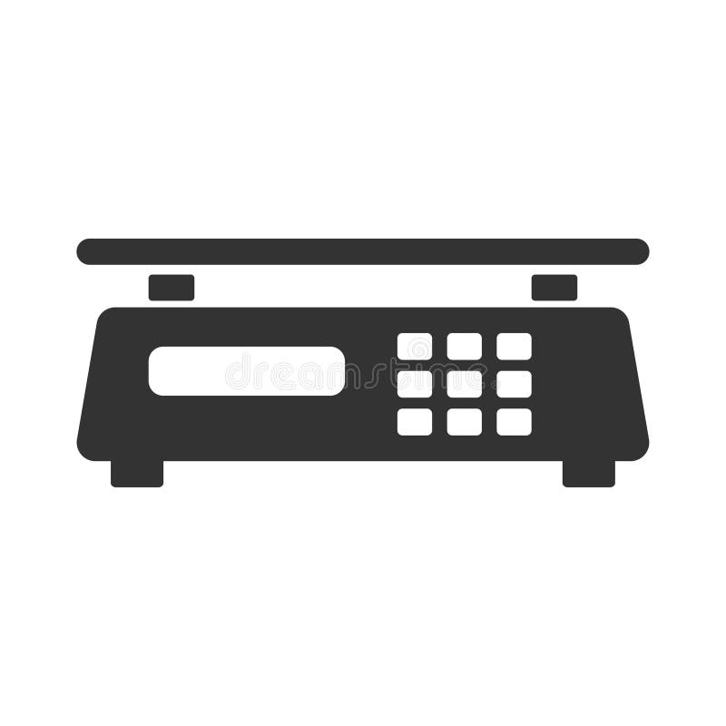 Digital Weight Scale Icon Design Stock Vector - Illustration of control ...