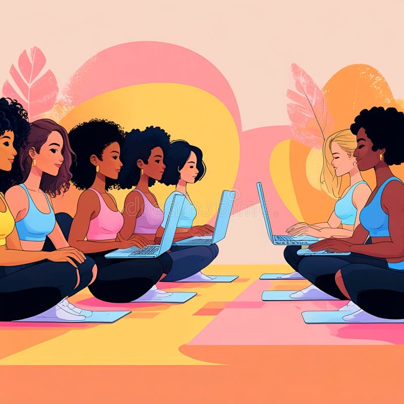 Digital Wellness: Balancing Fitness and Technology Stock Image - Image ...