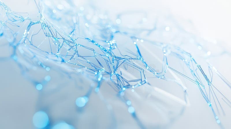 Digital White and Blue Technology Background Stock Illustration ...