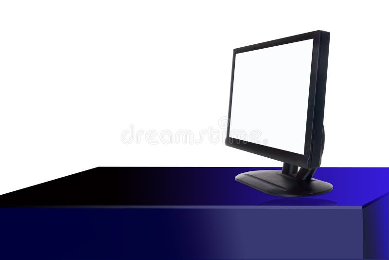 Digital Widescreen Monitor stock illustration. Illustration of display ...