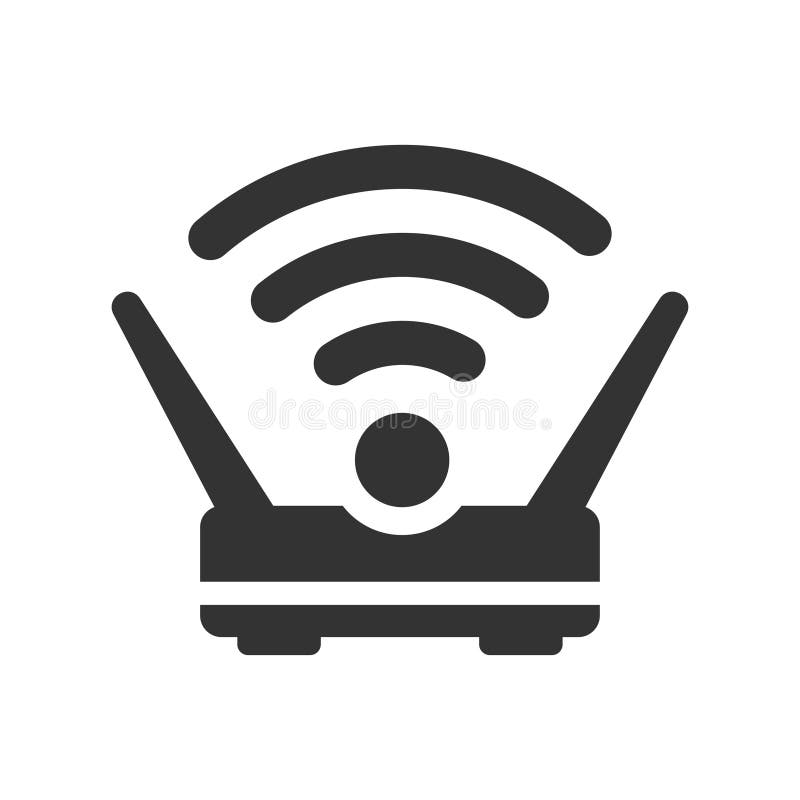 Digital Wifi Connection Icon Stock Vector - Illustration of internet ...