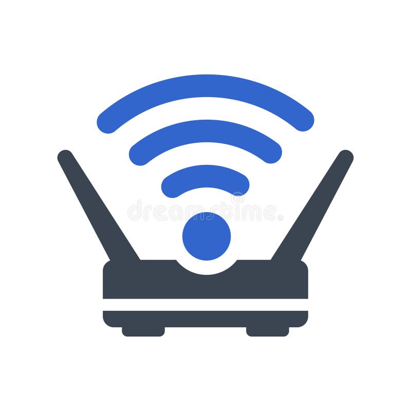 Digital Wifi Connection Icon Stock Vector - Illustration of internet ...