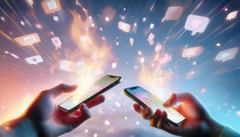 Digital Wildfire Ignites in Cyberspace As Glowing Embers Spread through ...