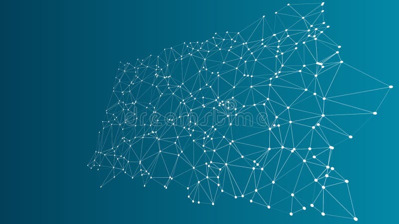 Digital Wireframe Abstract 3d Polygonal Vector Background Stock Vector ...