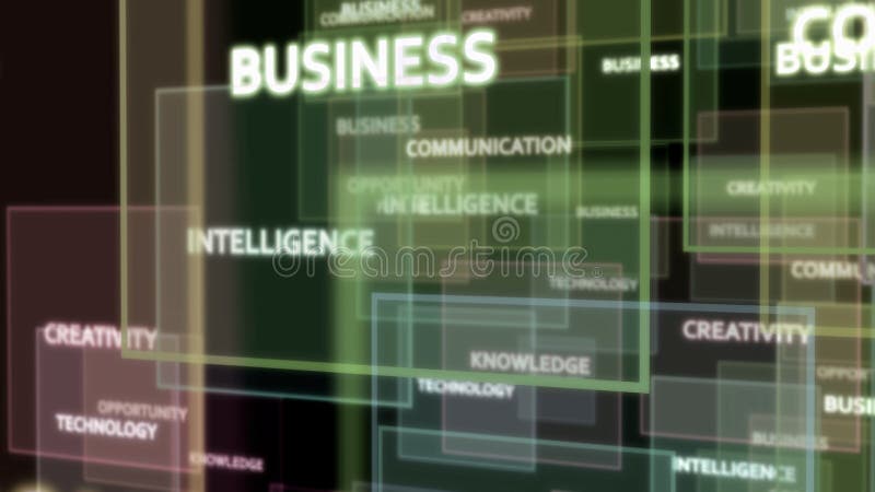 Digital Word Cloud , Creative Concept of Business and Technology ...