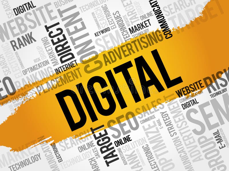 Digital word map stock vector. Illustration of finance - 3614333