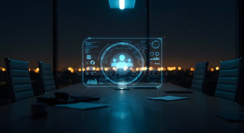 Digital Workforce Analytics Stock Illustration - Illustration of ...