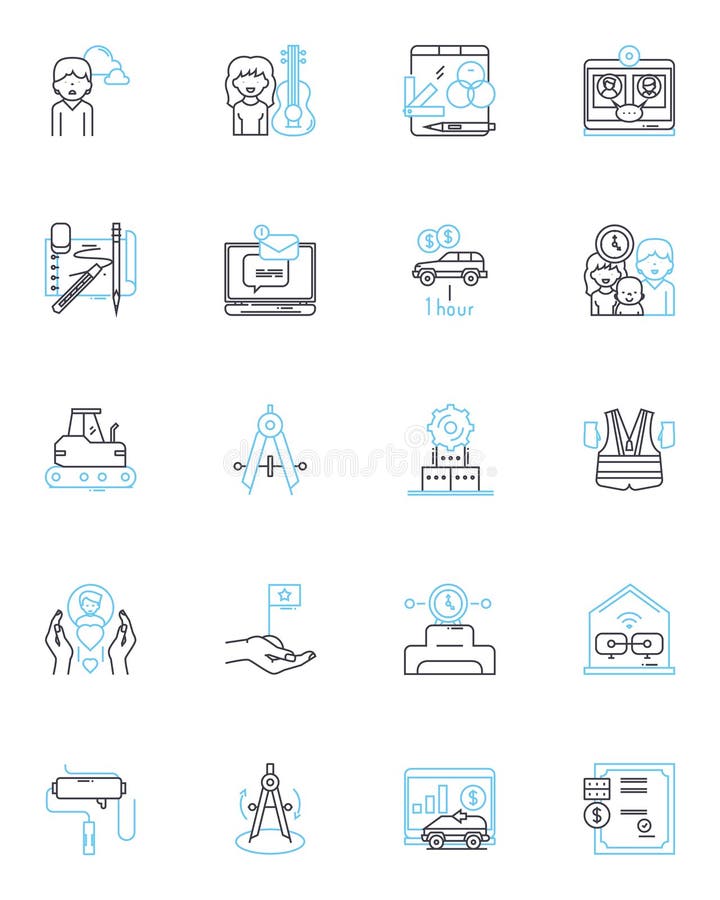 Digital Workforce Linear Icons Set. Automation, Robotics, Virtuality ... Digital Workforce Linear Icons Set. Automation, Robotics, Virtuality ...