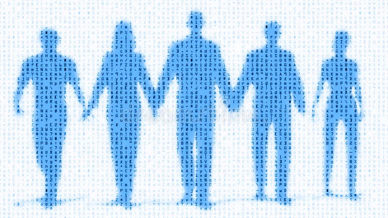 Team of People Digital Workforce Animation Stock Footage - Video of ...