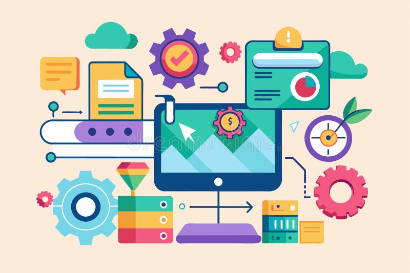 A Digital Workspace Highlights Customizable Functions with Gears ...