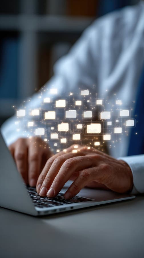 Digital Workspace: Virtual Interface, Modern Connection, Smart ...