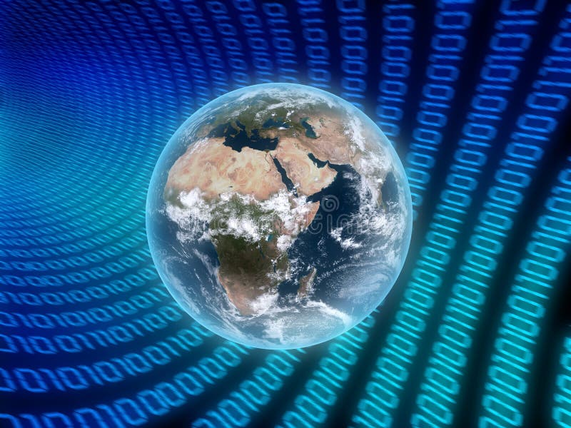 Digital world stock illustration. Illustration of world - 1760501
