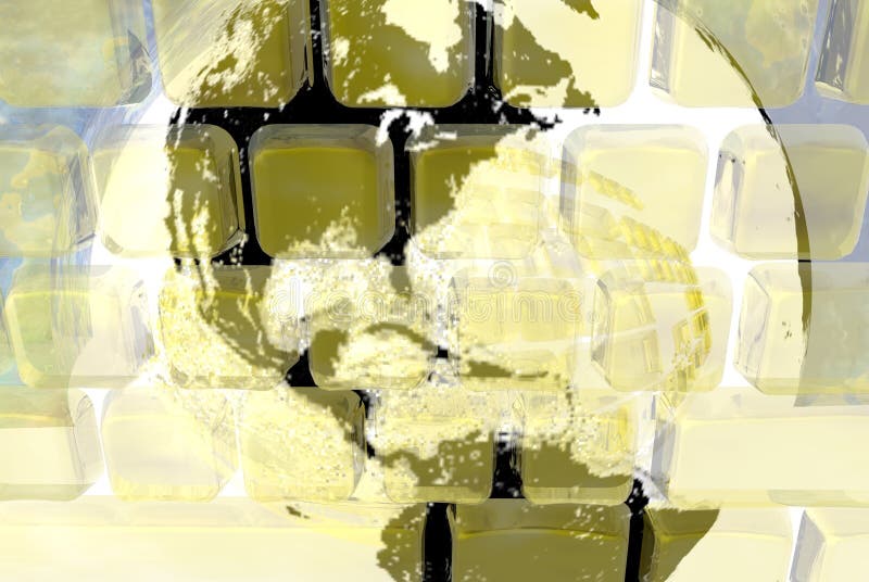 Digital world stock illustration. Illustration of data - 2854170