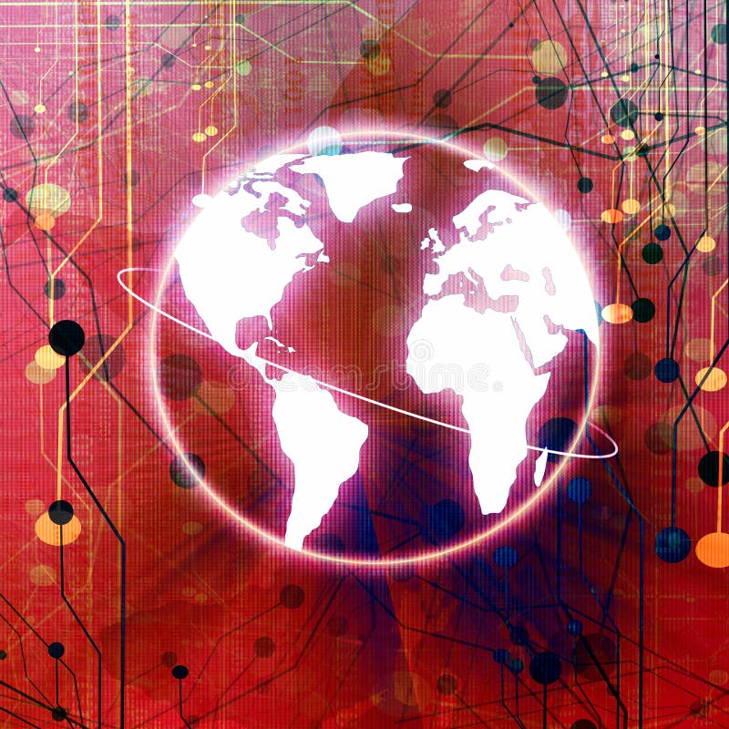 Digital world stock illustration. Illustration of information - 3685646