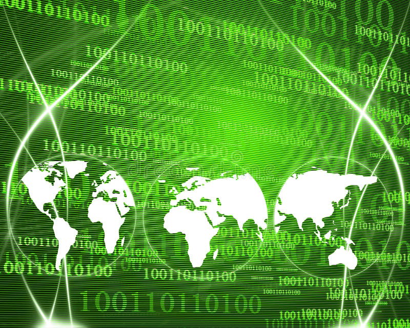 Digital world stock illustration. Illustration of computers - 5292483