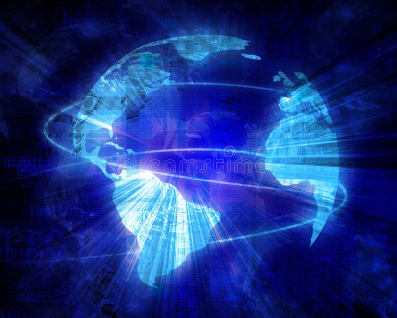 Digital world stock illustration. Illustration of ecommerce - 9591231