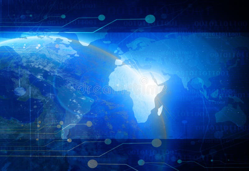 Digital world stock illustration. Illustration of connect - 5402774