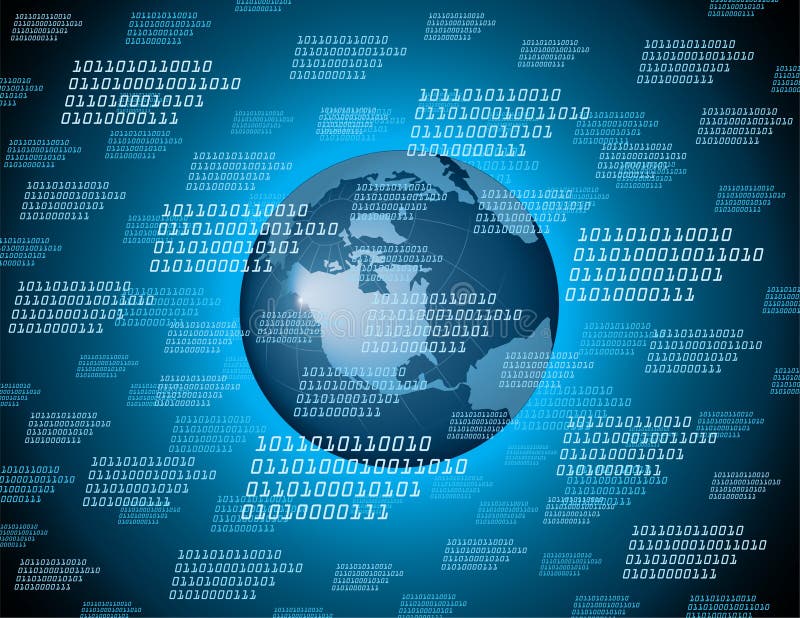 Digital world stock vector. Illustration of artwork, design - 5458979