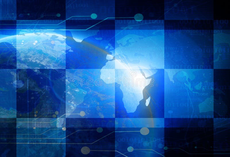 Digital world stock illustration. Illustration of computers - 5522018