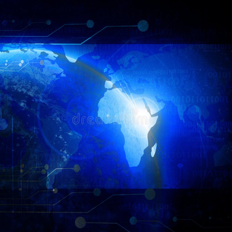 Digital world stock illustration. Illustration of globe - 5878861