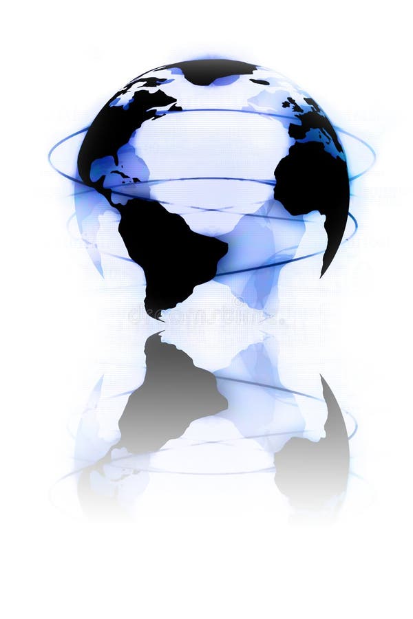 Digital world stock illustration. Illustration of bits - 6846512