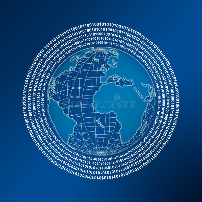 Digital world stock illustration. Illustration of australia - 8498493