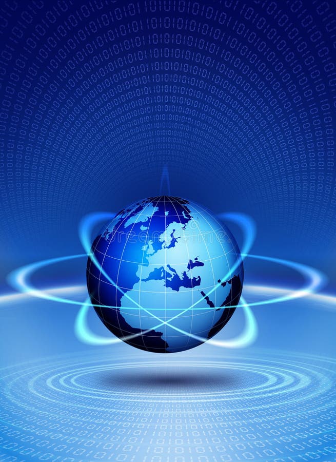Digital World stock illustration. Illustration of blur - 9785023