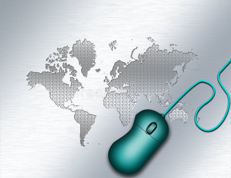 Digital World stock illustration. Illustration of peripheral - 195753892