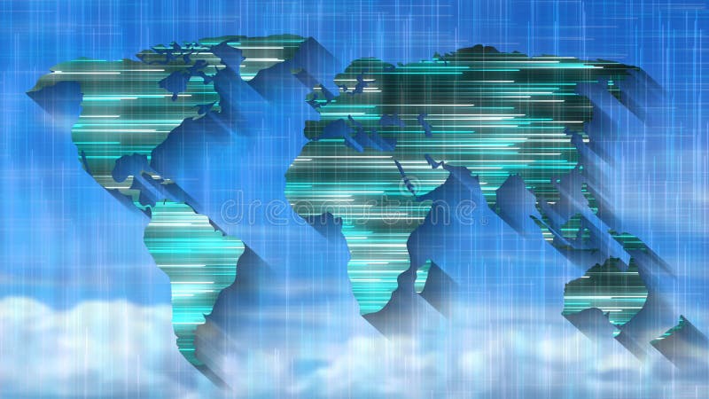 Blue Digital Countdown with Moving Circle Isolated on Black Background ...