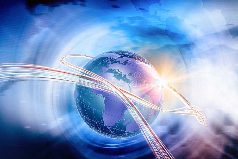 World Map Connectivity stock illustration. Illustration of connectivity ...