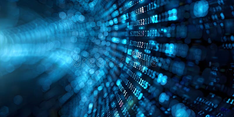 A Digital World Depicted through Interconnected Data Streams. Concept ...