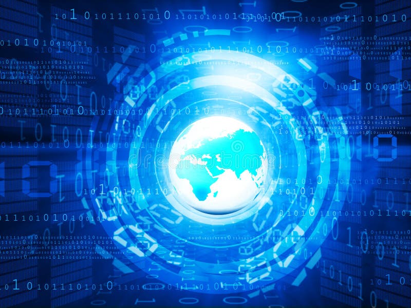 Digital world stock illustration. Illustration of design - 96451910