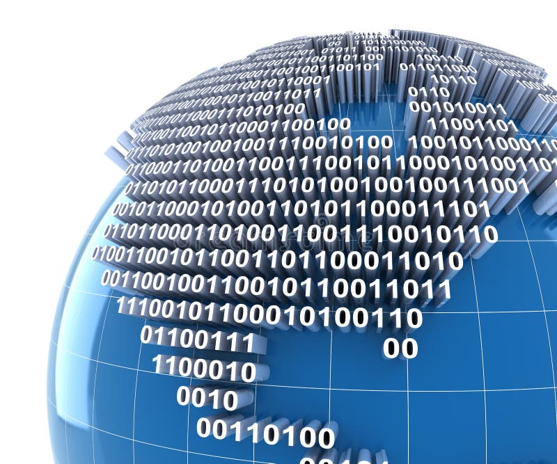Digital world stock illustration. Illustration of concept - 52095746
