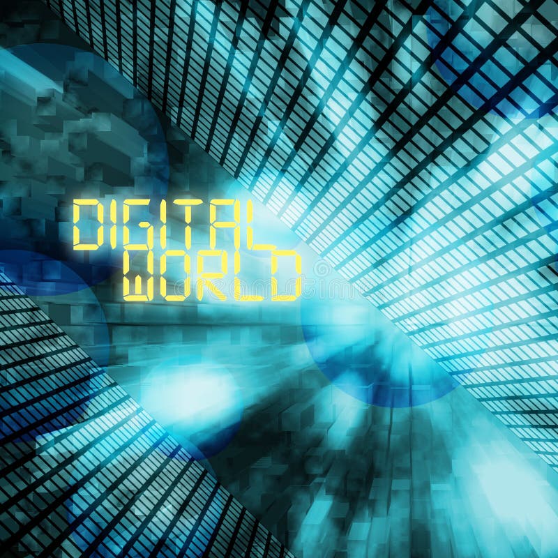 Digital World Illustration stock illustration. Illustration of focus ...