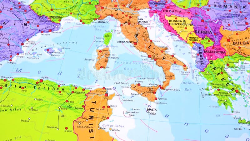 Digital World Map Animation 3d Motion Graphics with Navigation Stock ...