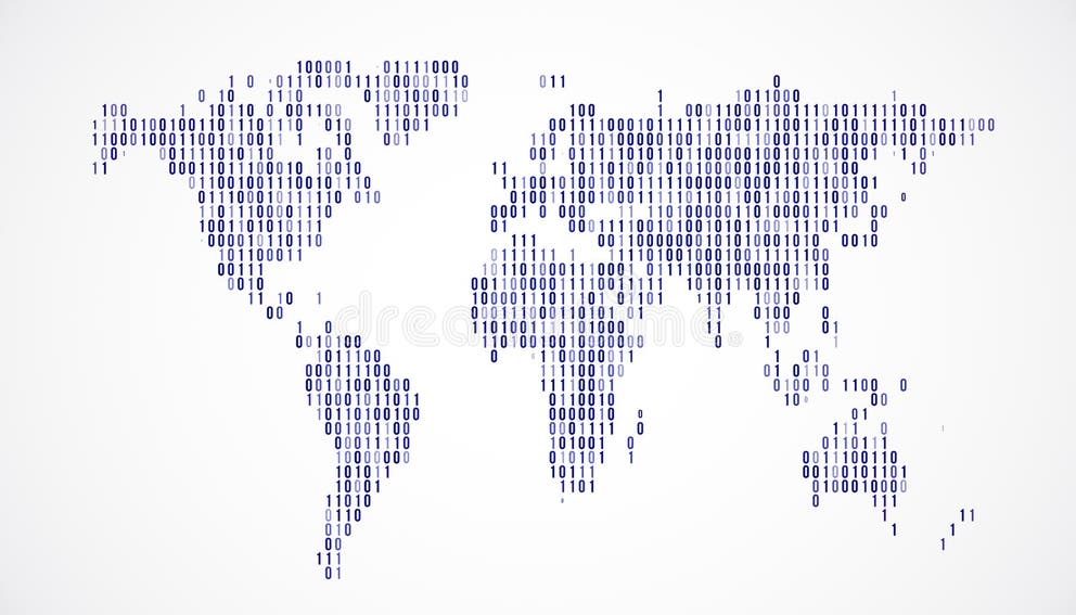 Digital Binary Code World Map Stock Illustrations – 6,590 Digital Binary Code World Map Stock ...